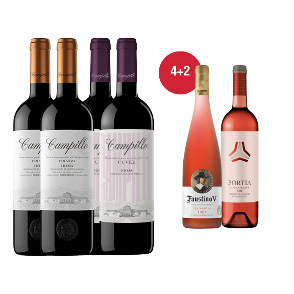 Pack Campillo crianza y cuvee + rosados – VINOS CON CARACTER